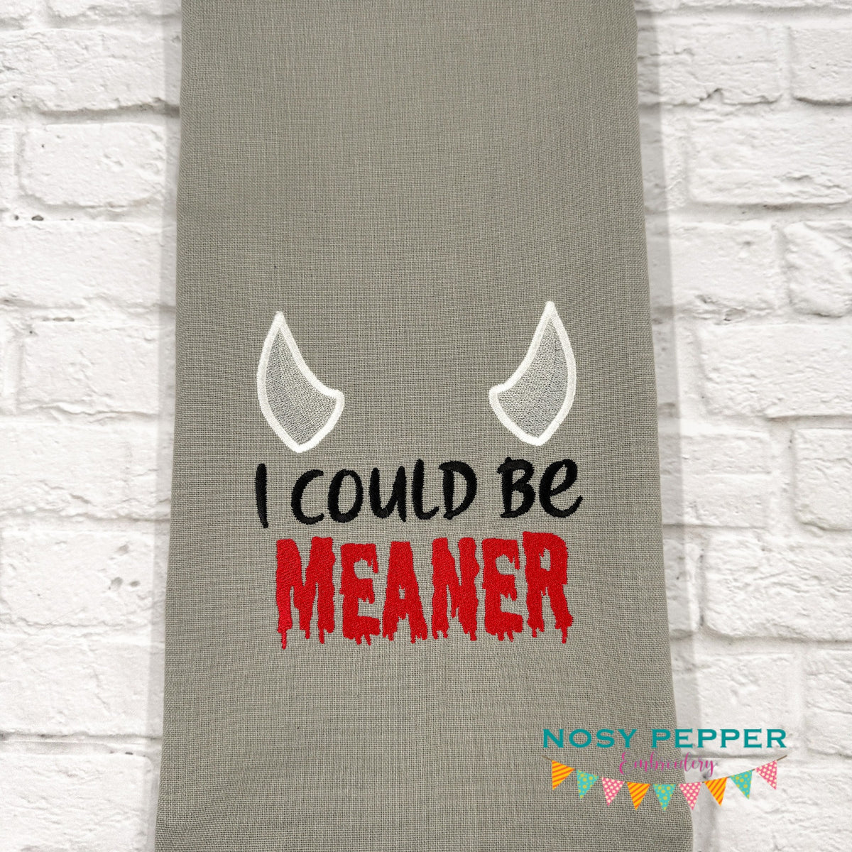 I Could Be Meaner machine embroidery design (5 sizes included) DIGITAL ...