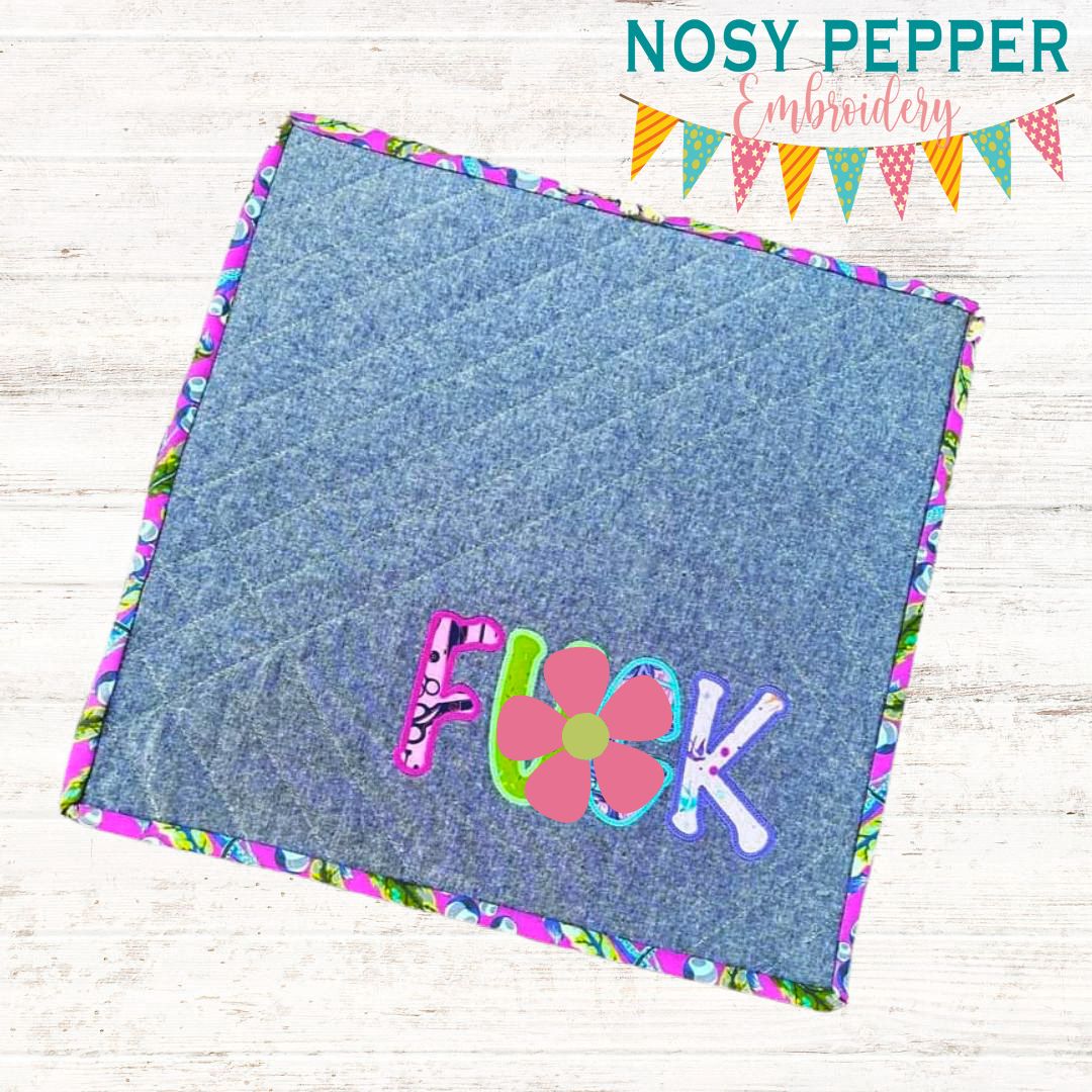 Fck Machine Embroidery Design 5 Sizes Included Digital Download Nosy Pepper Patterns