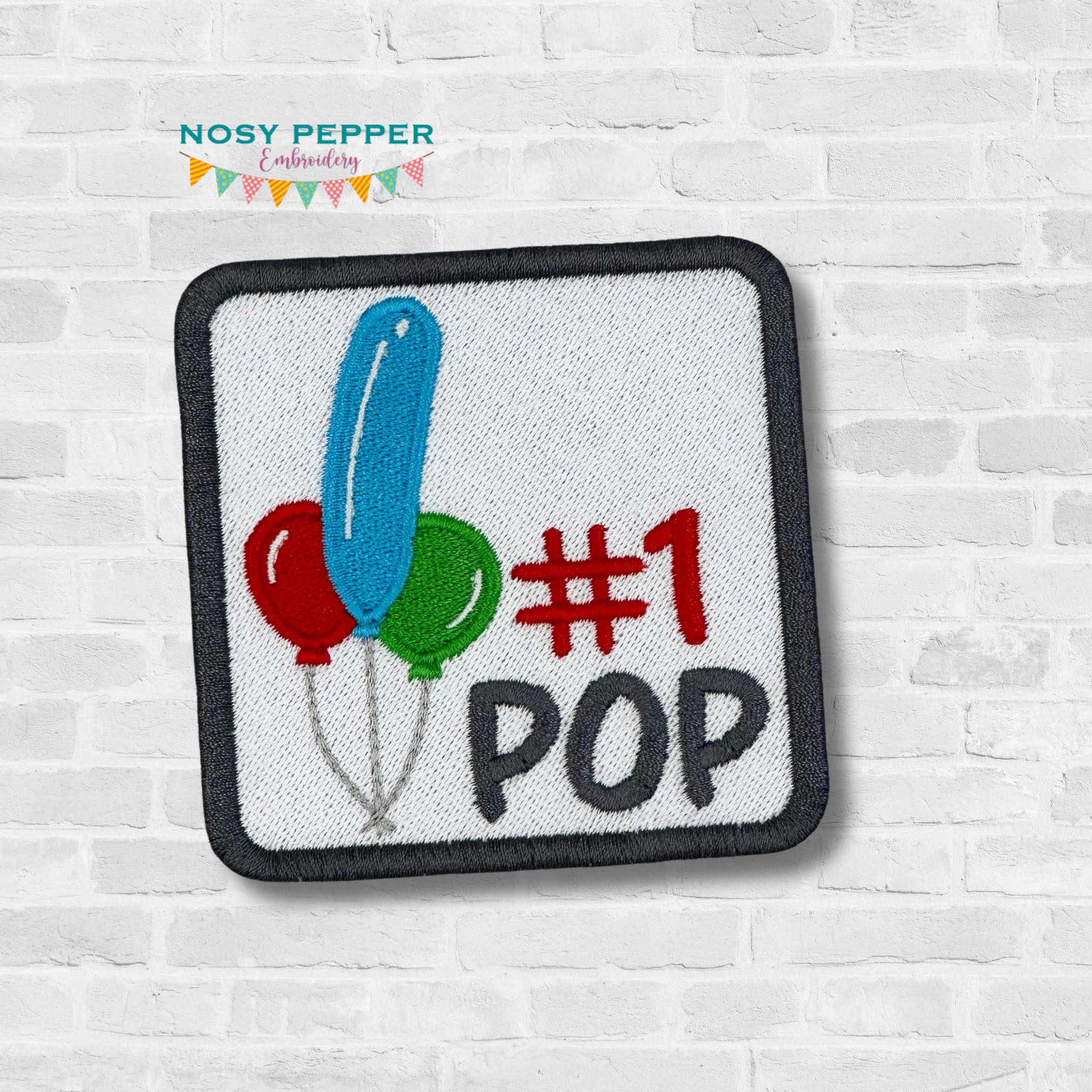 #1 Pop patch (2 sizes included) machine embroidery design DIGITAL DOWN ...