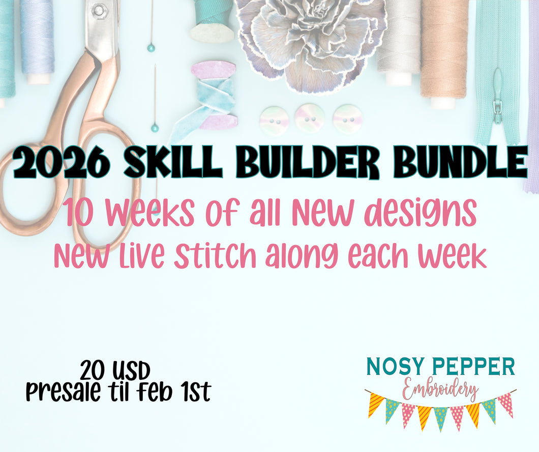 2026 NPE Skill Builder Bundle – Nosy Pepper Patterns