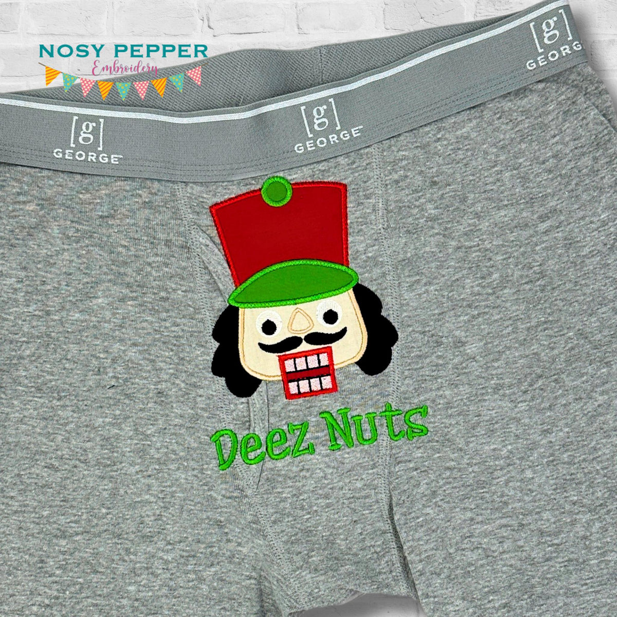 Deez Nuts applique machine embroidery design (4 sizes included) DIGITA ...