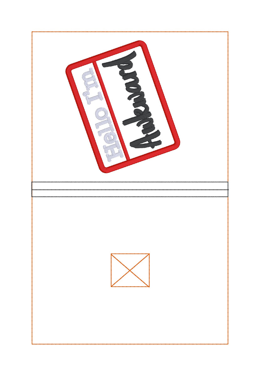 Awkward notebook cover (2 sizes available) machine embroidery design D ...