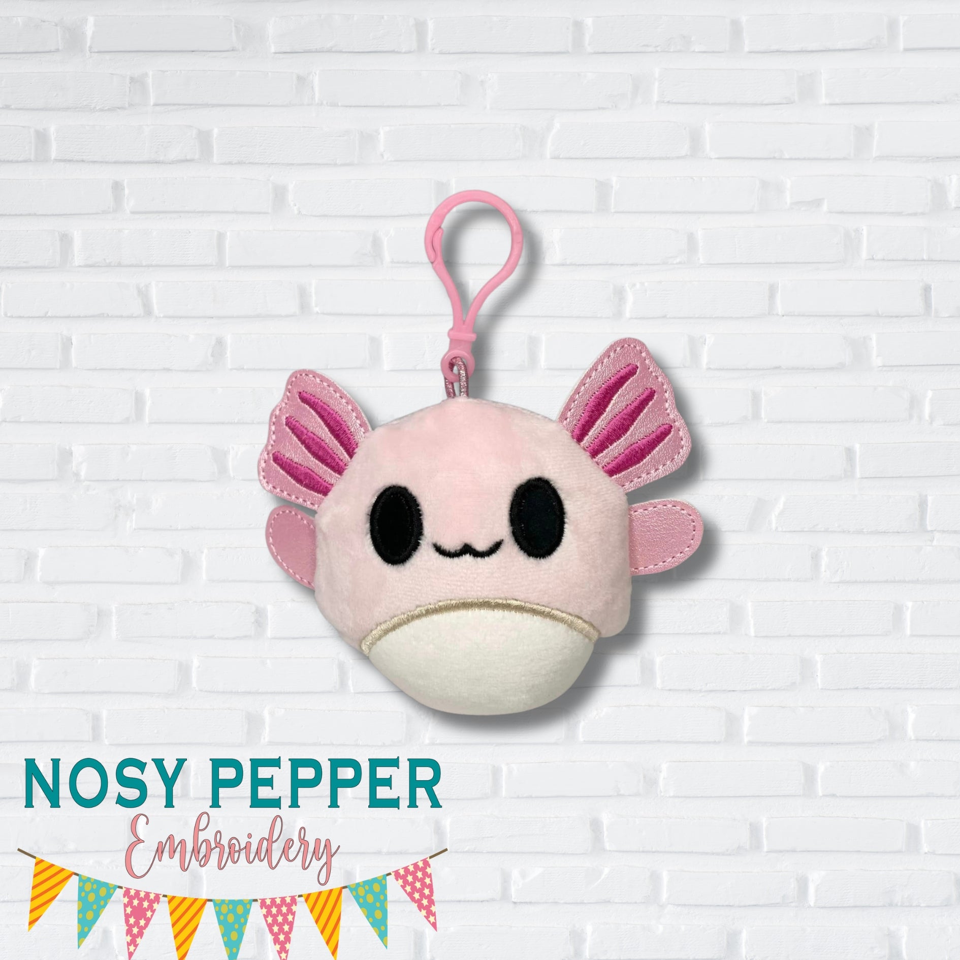 Axolotyl mini stuffie machine embroidery design DIGITAL DOWNLOAD – Nosy ...