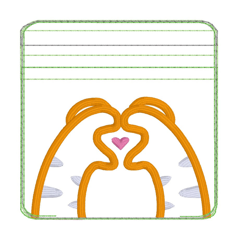 Cat Love applique ITH Bag embroidery design (5 sizes available) DIGITA ...