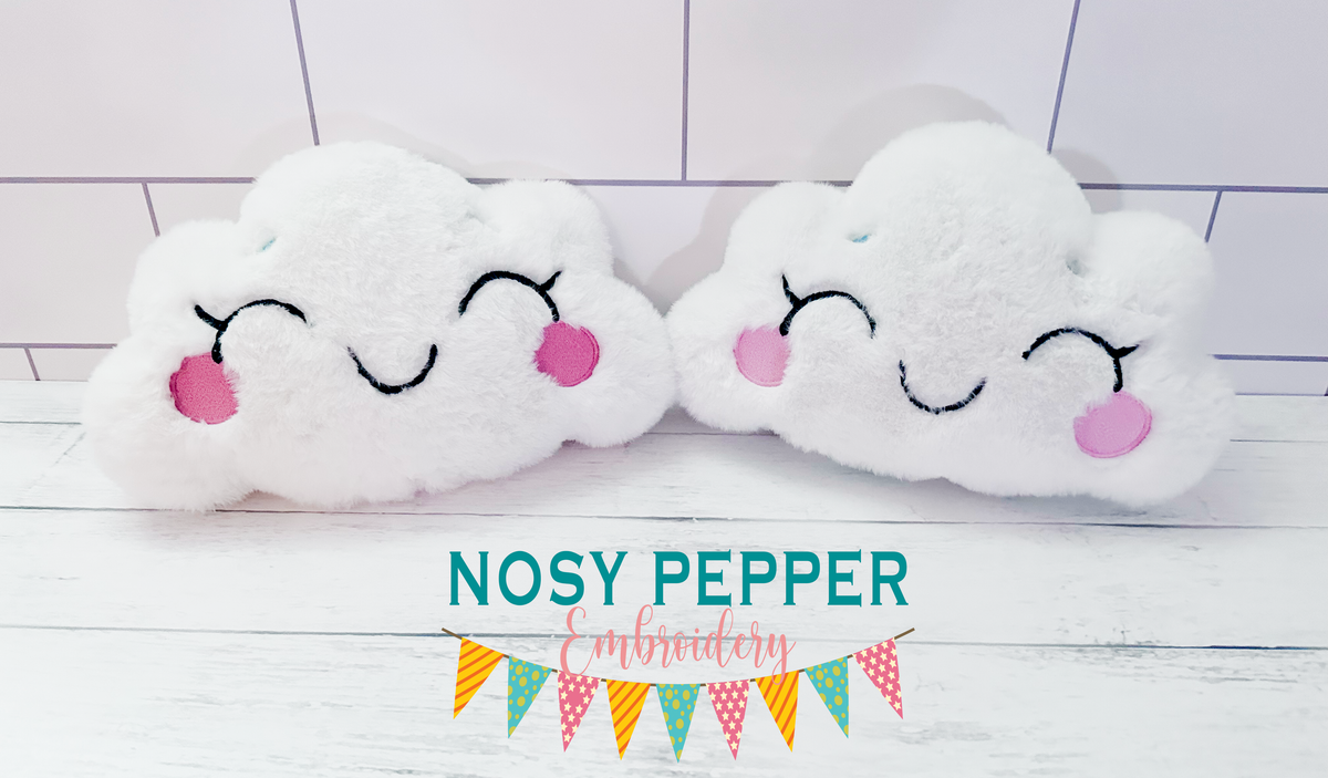 Cloud stuffie (6 sizes included) machine embroidery design DIGITAL DOW ...