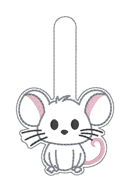 Cute Mouse snap tab and eyelet fob set (single and multi files include ...