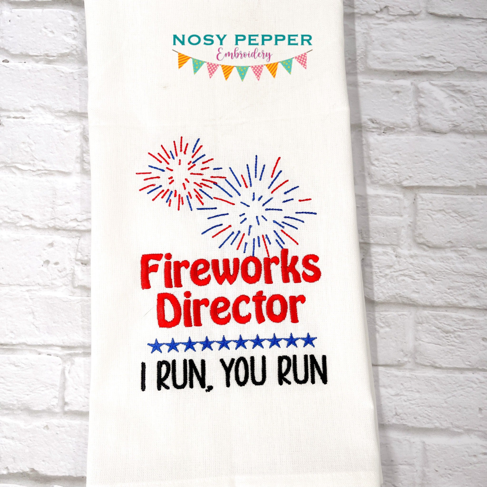 Fireworks Director machine embroidery design (4 sizes included) DIGITA ...