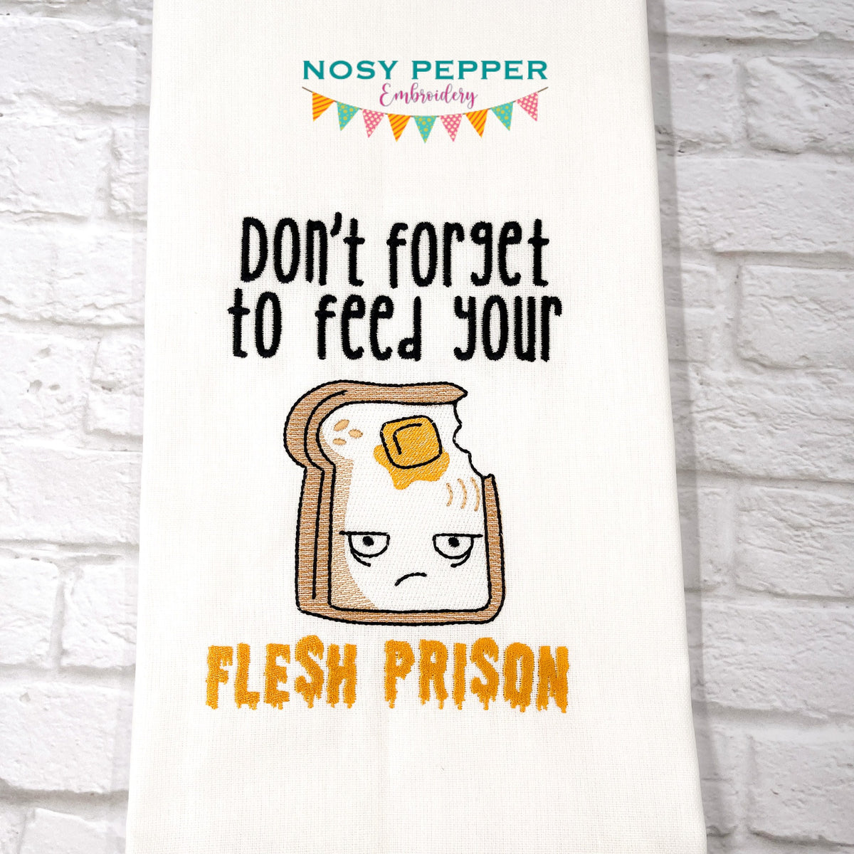 Flesh Prison machine embroidery design (4 sizes included) DIGITAL DOWN ...