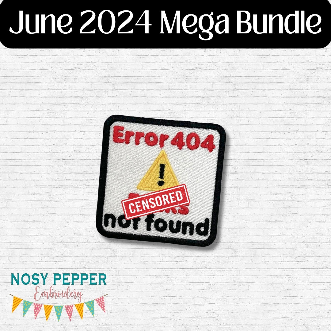 F@cks Not Found patch (2 sizes included) machine embroidery design DIG ...