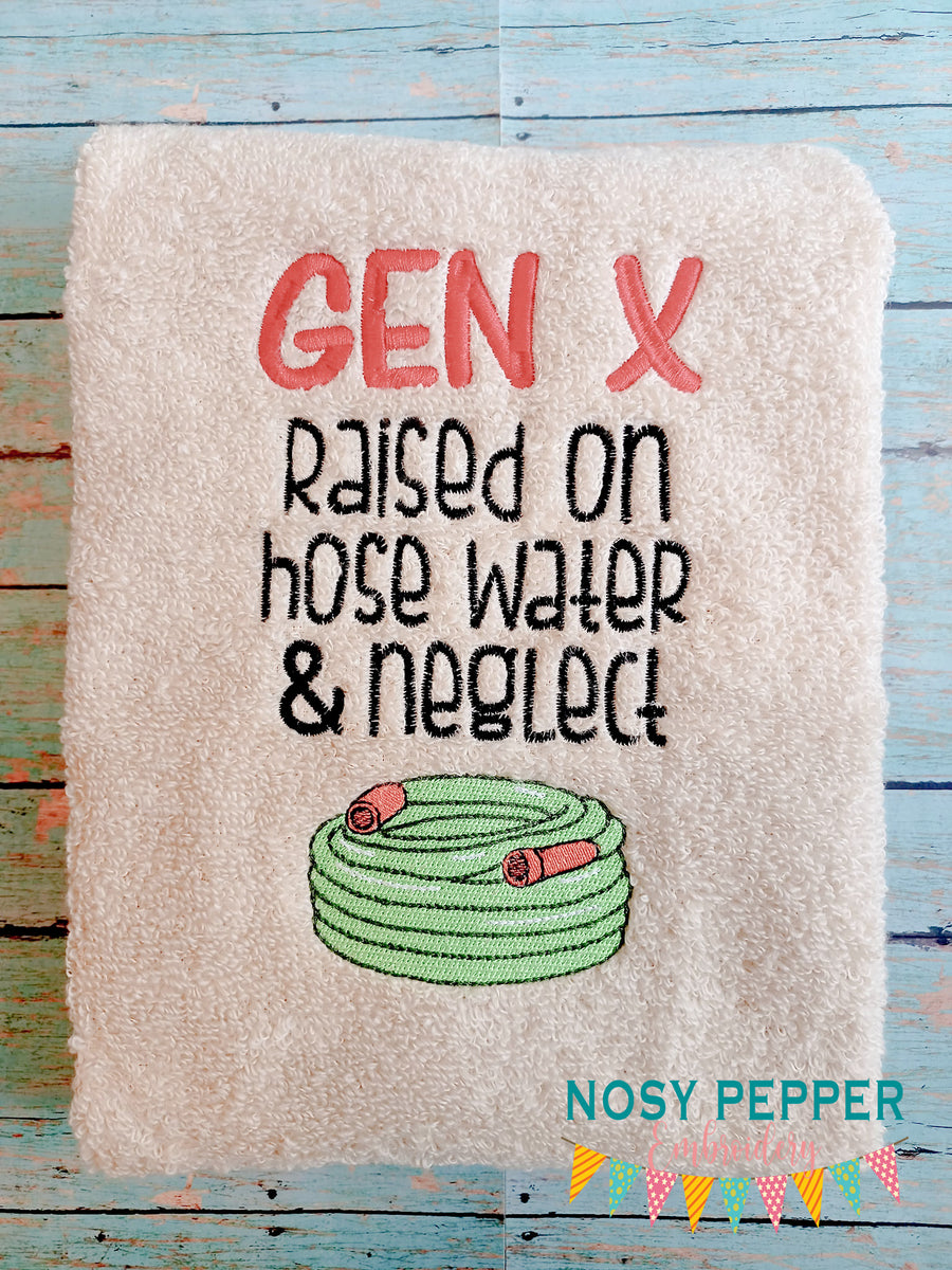 Gen X machine embroidery design (4 sizes included) DIGITAL DOWNLOAD ...