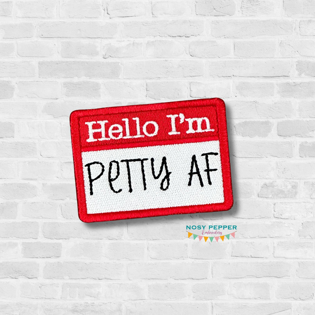 Hello I'm Petty patch (2 sizes included) machine embroidery design DIG ...