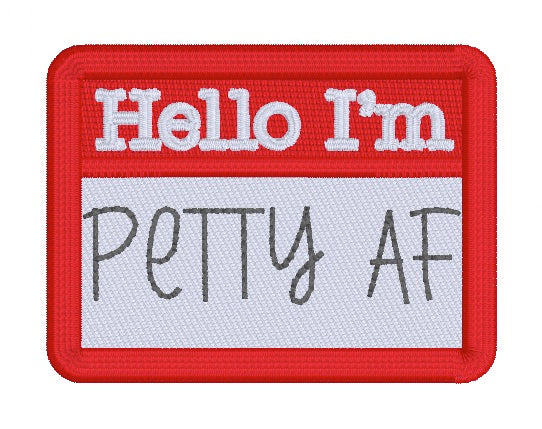 Hello I'm Petty patch (2 sizes included) machine embroidery design DIG ...