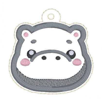 Hippo snap tab and eyelet fob (single and multi files included) machin ...