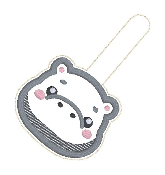 Hippo snap tab and eyelet fob (single and multi files included) machin ...