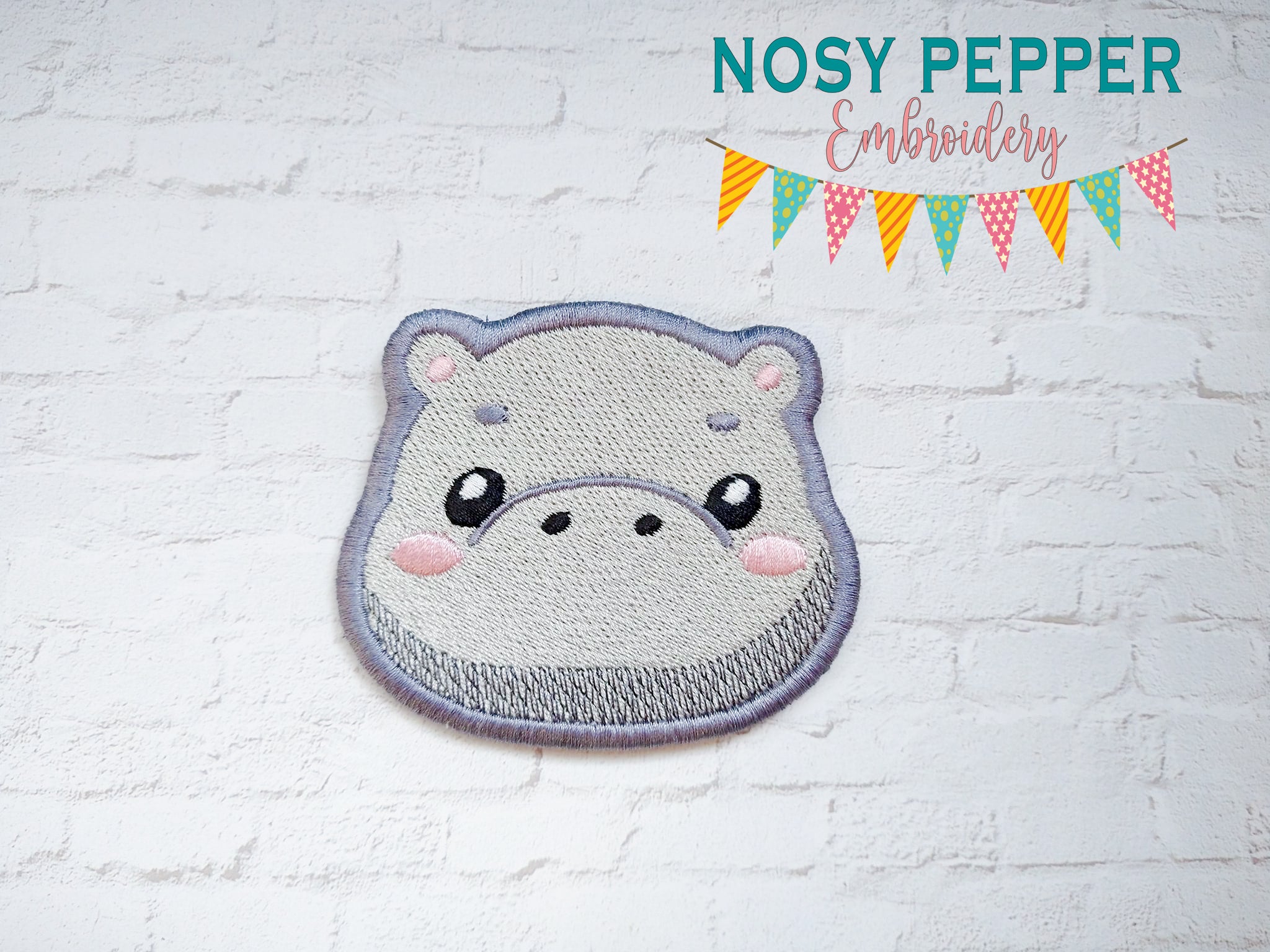 Hippo patch 2024 SKILL BUILDER BUNDLE (2 sizes included) machine embro – Nosy Pepper Patterns