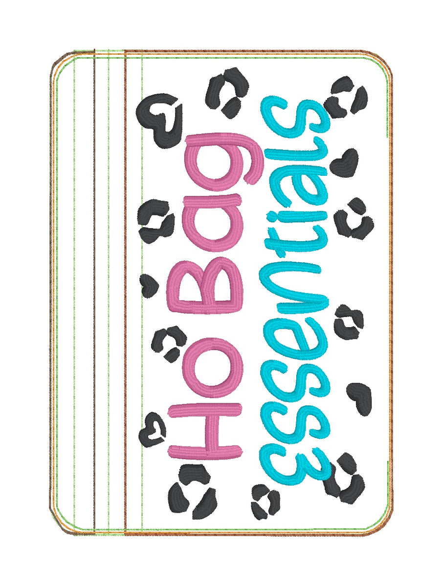 Ho Bag Essentials ITH Bag (4 sizes available) machine embroidery desig ...
