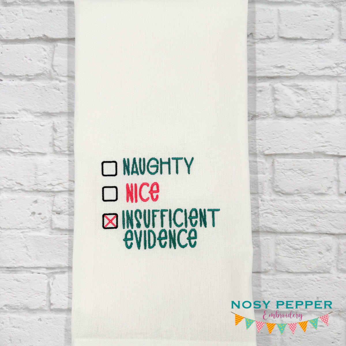 Insufficient Evidence embroidery design (5 sizes included) DIGITAL DOW ...