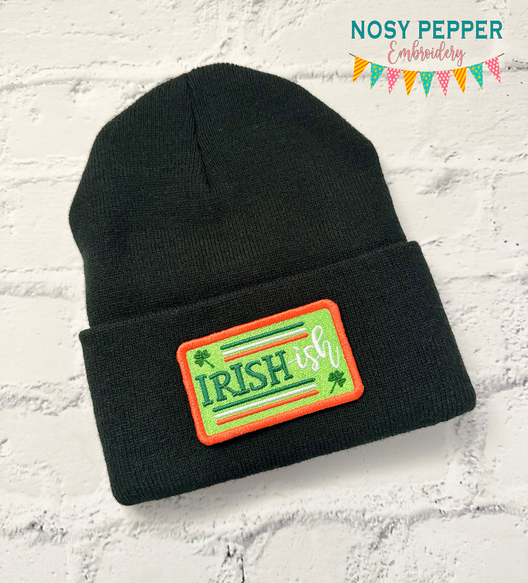 Irish-Ish patch (2 sizes included) machine embroidery design DIGITAL D ...