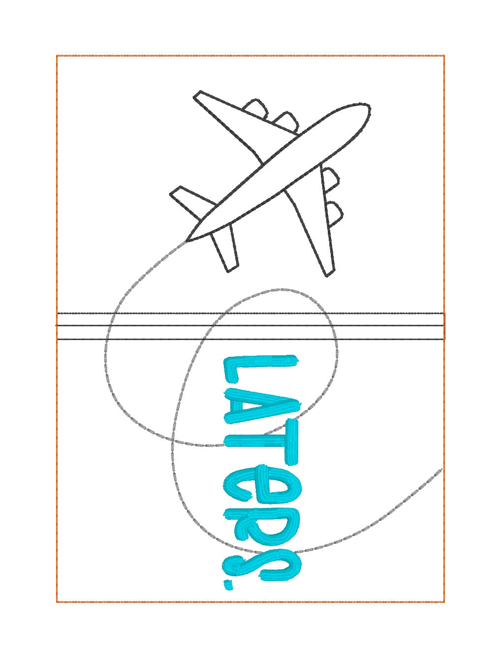 Laters passport cover machine embroidery design DIGITAL DOWNLOAD – Nosy ...