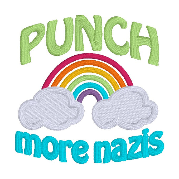 Punch More Nazis machine embroidery design (5 sizes included) DIGITAL ...