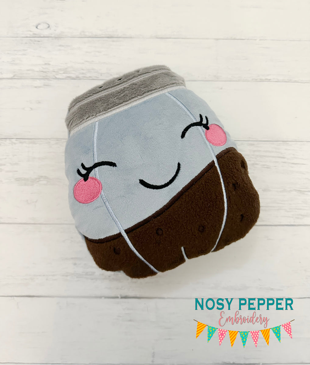 Salt & Pepper stuffie set (2 designs and 6 sizes included) machine emb ...