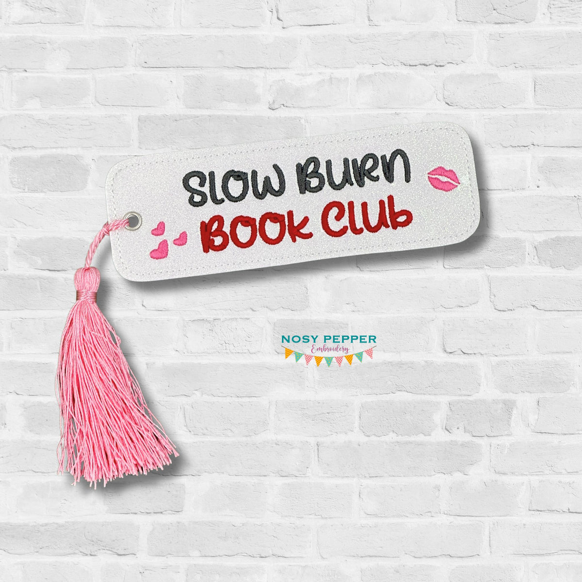 Slow Burn 5x7 bookmark machine embroidery design DIGITAL DOWNLOAD ...