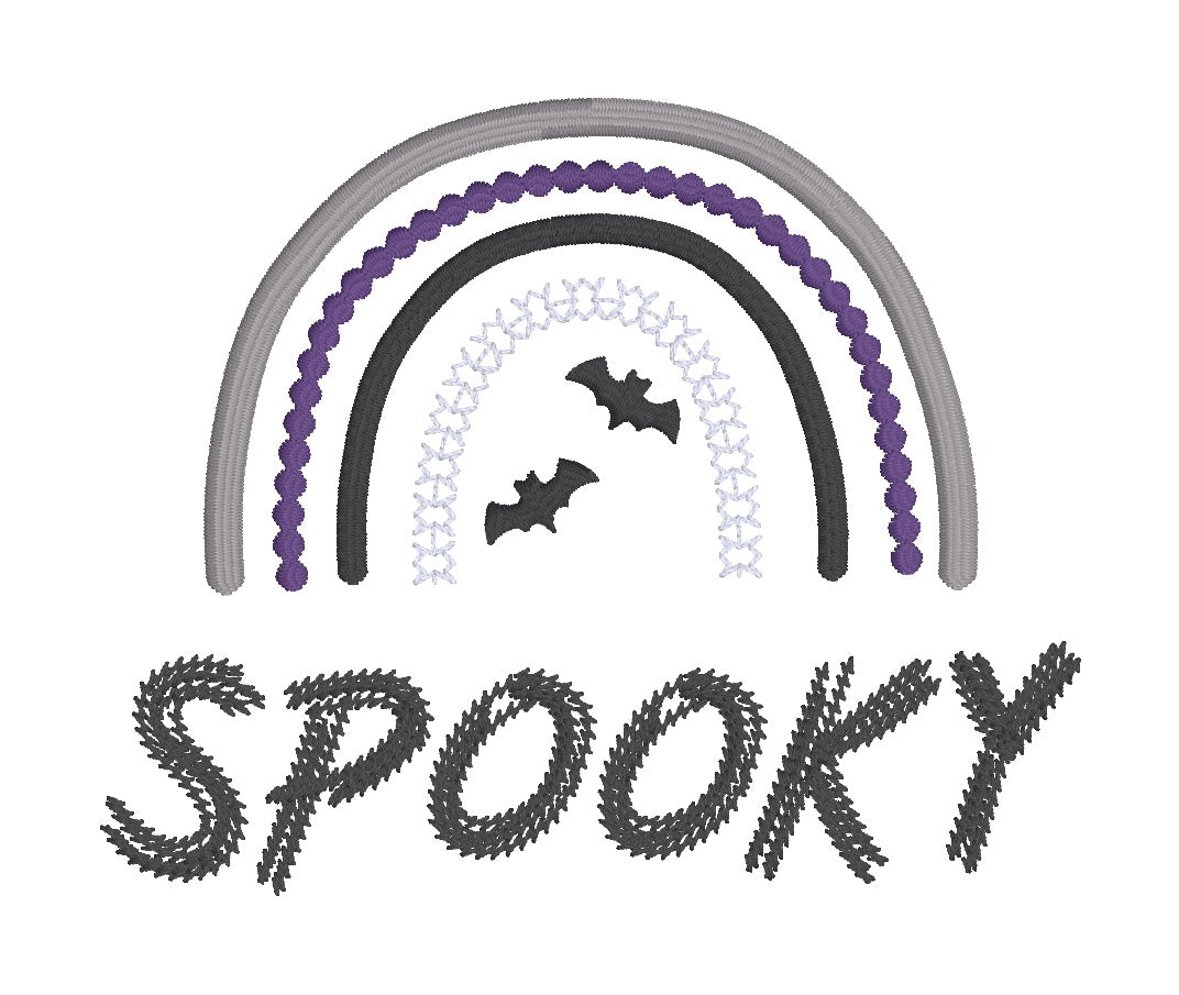 Spooky machine embroidery design (4 sizes included) DIGITAL DOWNLOAD ...