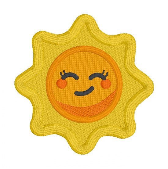 Sun patch March 25 Mystery Bundle (2 sizes included) machine embroider ...