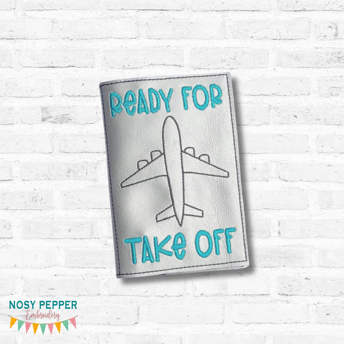 Take Off passport cover machine embroidery design DIGITAL DOWNLOAD ...