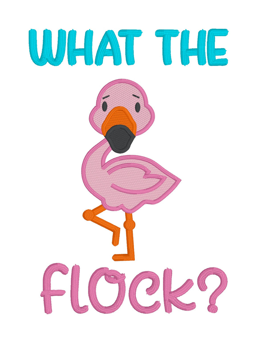 What The Flock machine embroidery design (4 sizes included) DIGITAL DO ...