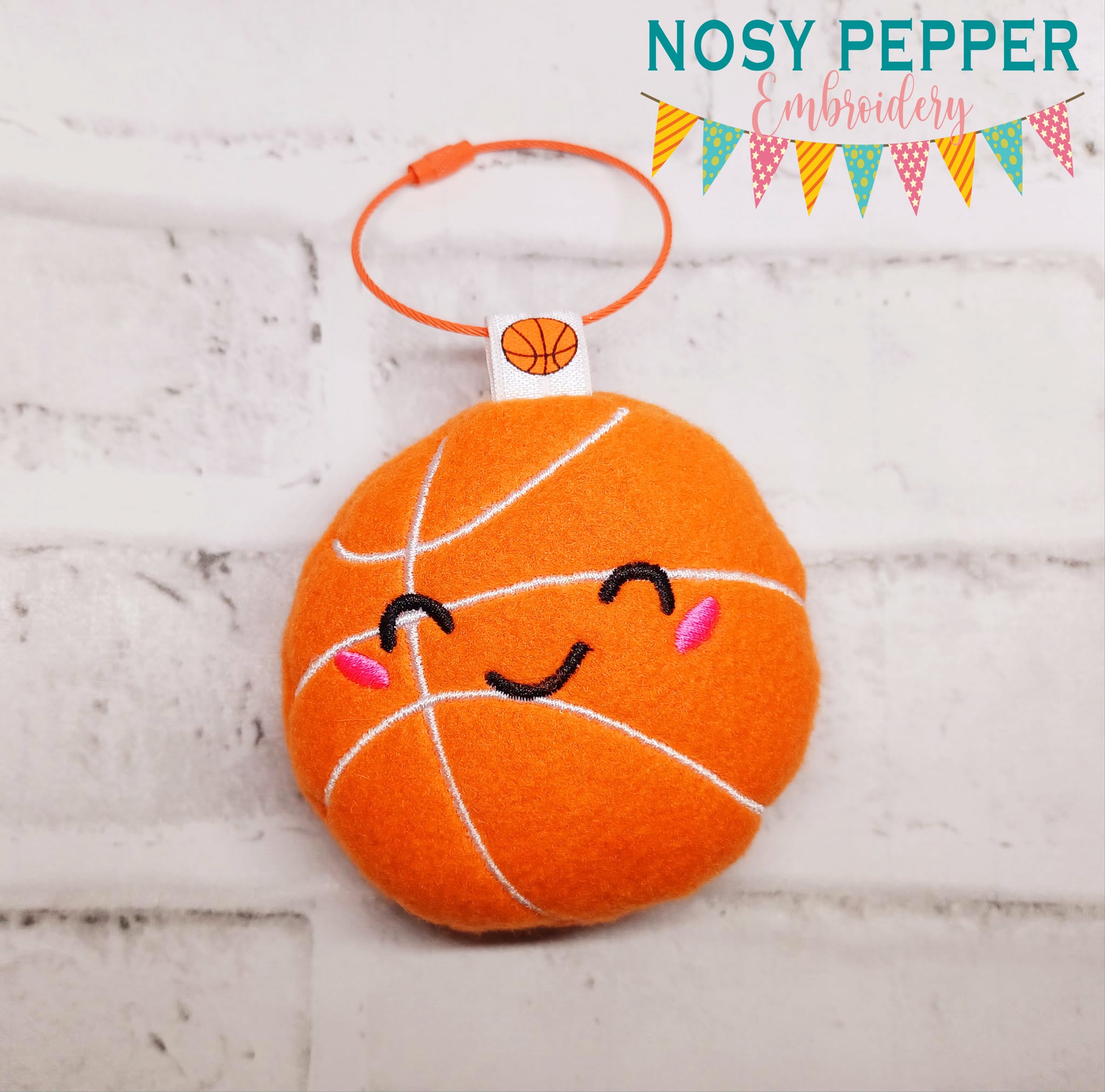 Basketball mini stuffie machine embroidery design DIGITAL DOWNLOAD ...
