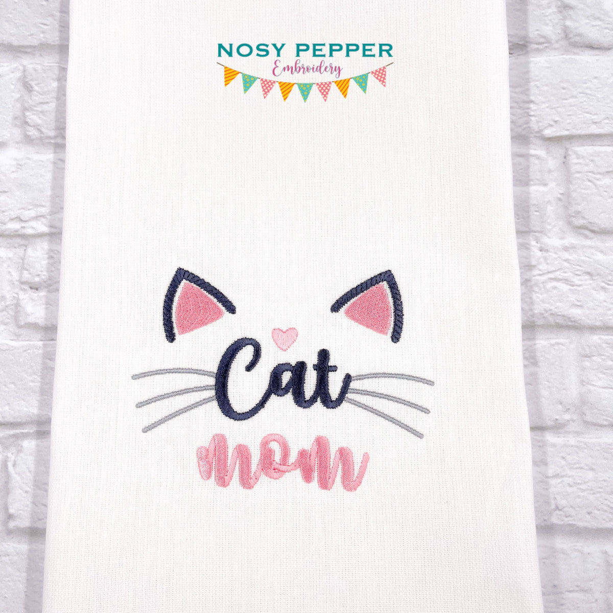 Cat Mom machine embroidery design (5 sizes included) DIGITAL DOWNLOAD ...