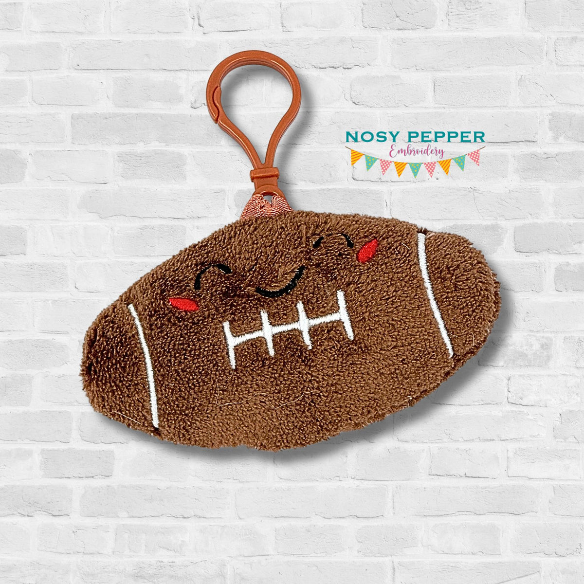 Football mini stuffie machine embroidery design DIGITAL DOWNLOAD – Nosy ...
