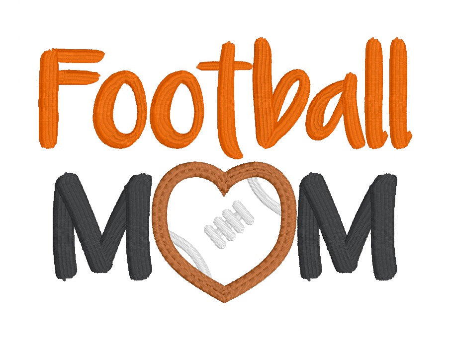 Football Mom Applique machine embroidery design (5 sizes included) DIG ...