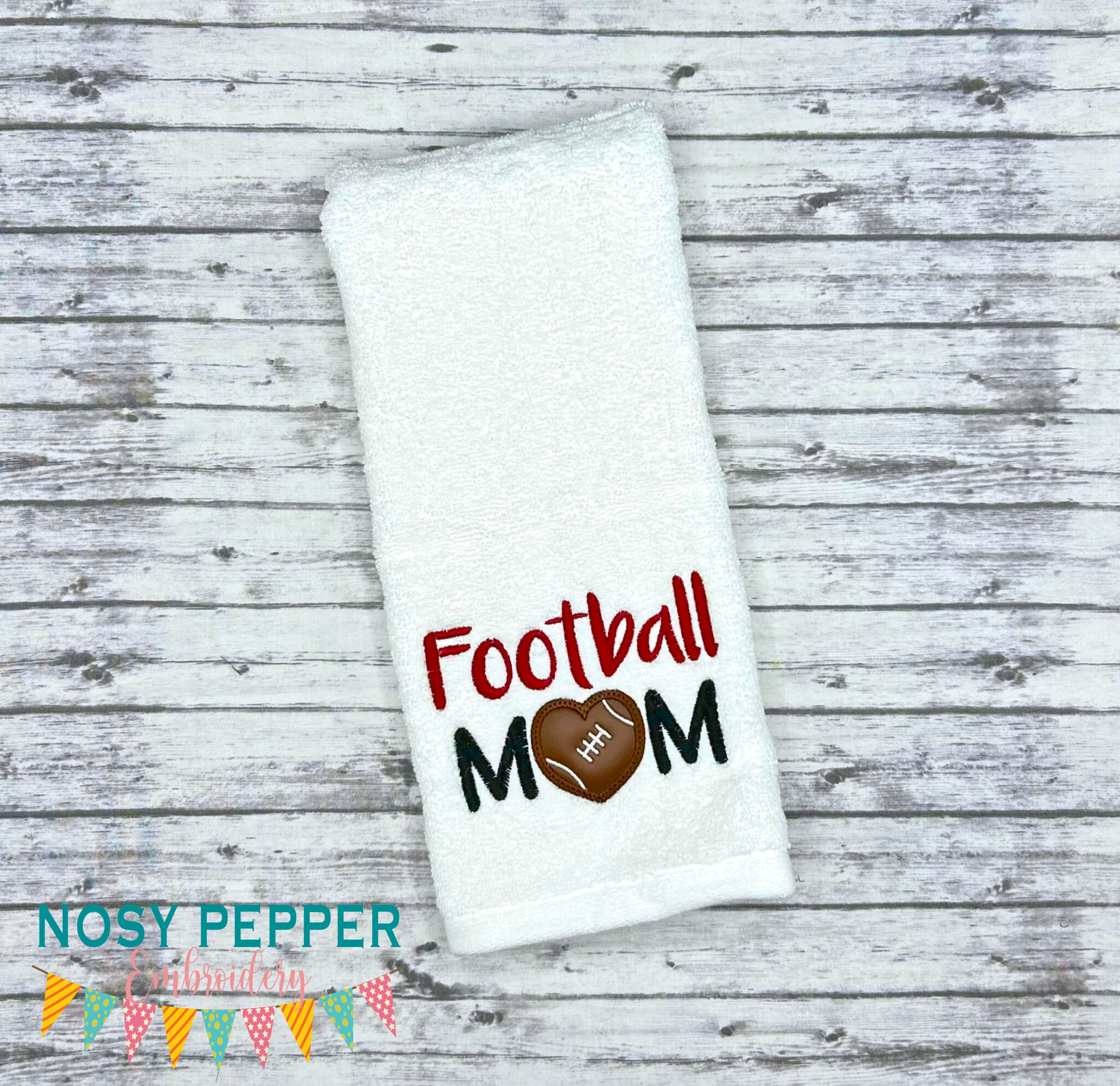 Football Mom Applique machine embroidery design (5 sizes included) DIG ...