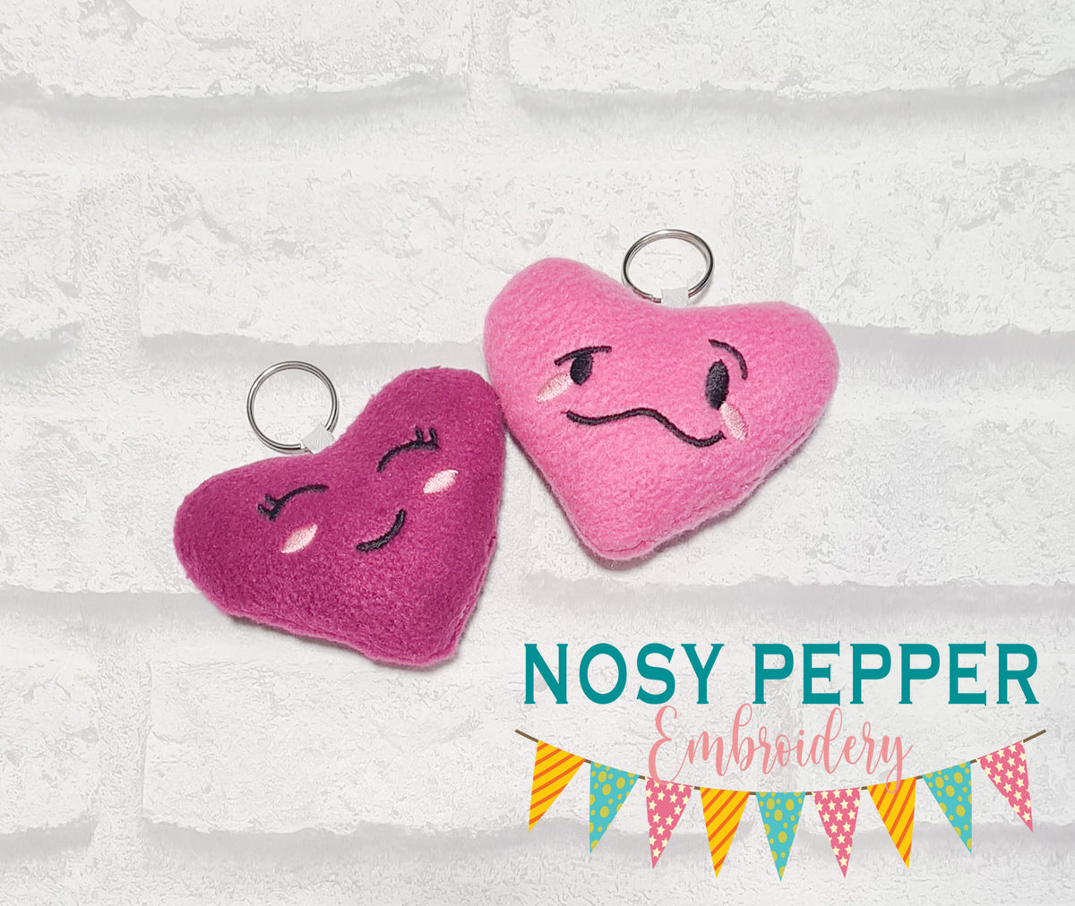 Heart mini stuffies machine embroidery design DIGITAL DOWNLOAD – Nosy ...