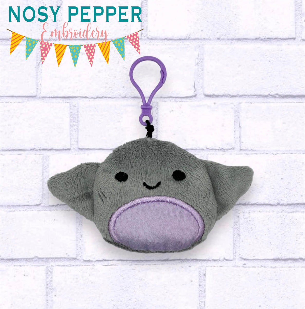 Manta Ray mini stuffie machine embroidery design DIGITAL DOWNLOAD ...