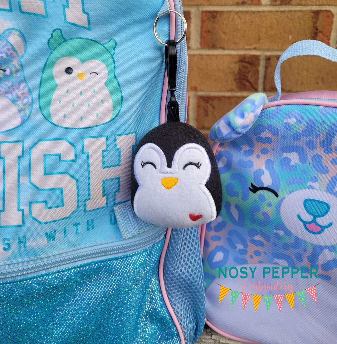 Penguin Squishie mini stuffie machine embroidery design machine embroi ...