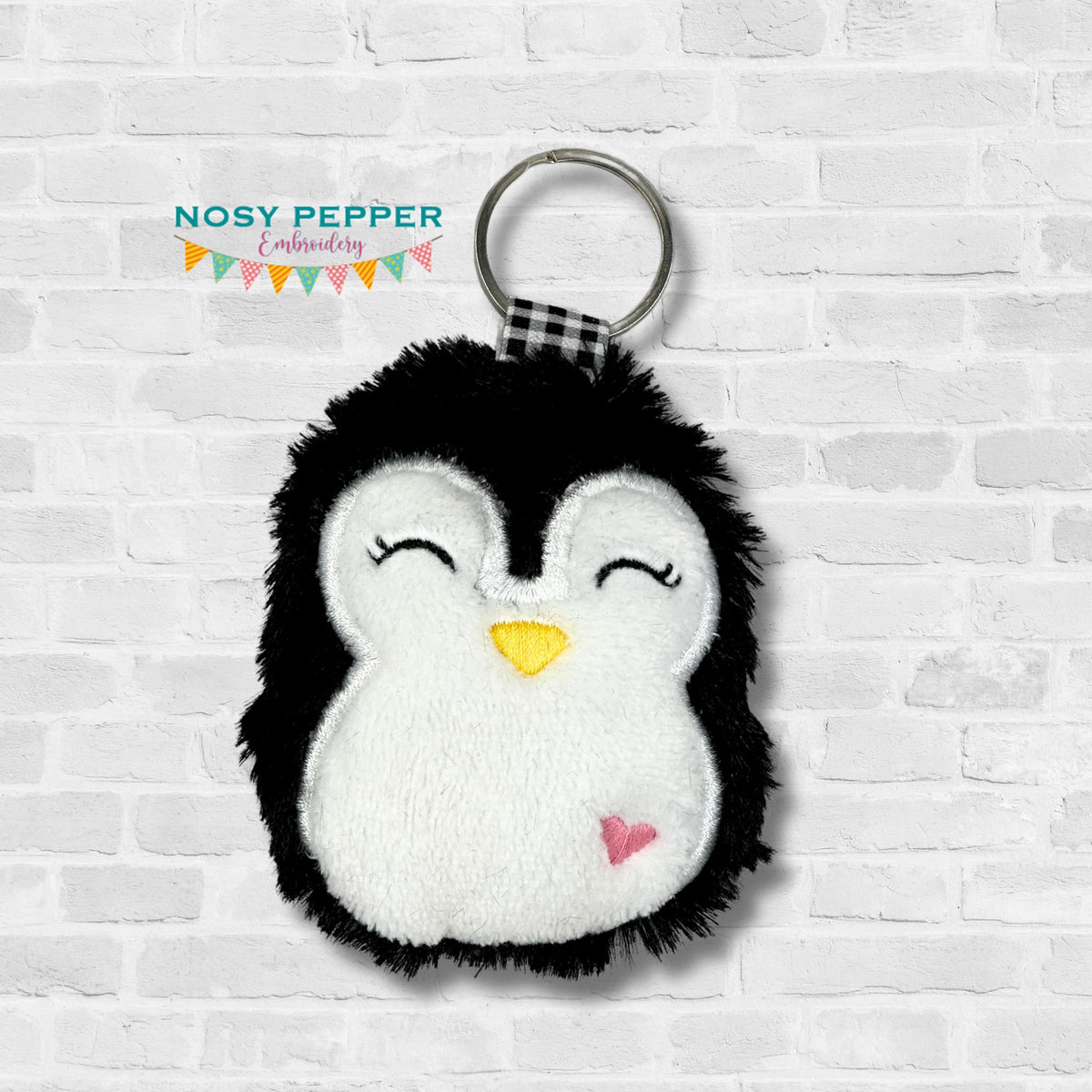 Penguin Squishie mini stuffie machine embroidery design machine embroi ...