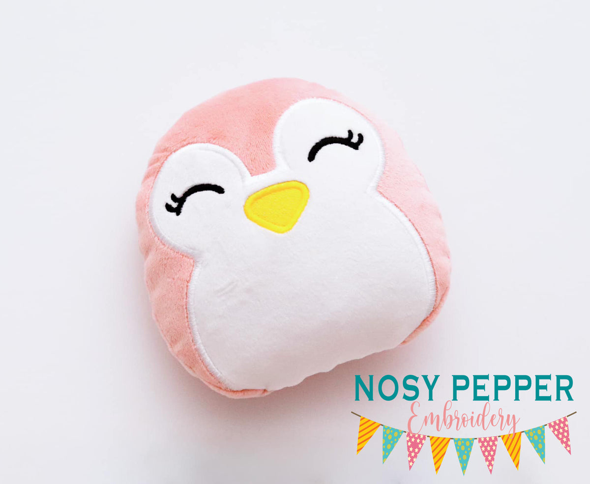 Penguin squishy stuffie (5 sizes included) machine embroidery design m – Nosy Pepper Patterns