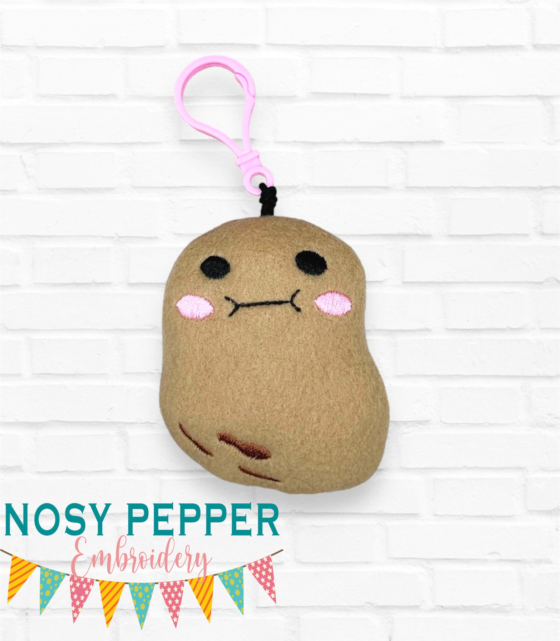 Potato mini stuffie machine embroidery design DIGITAL DOWNLOAD – Nosy ...