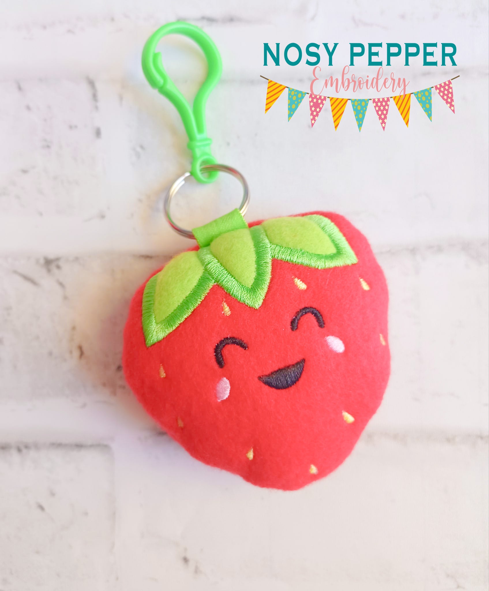 Strawberry mini stuffie machine embroidery design DIGITAL DOWNLOAD ...
