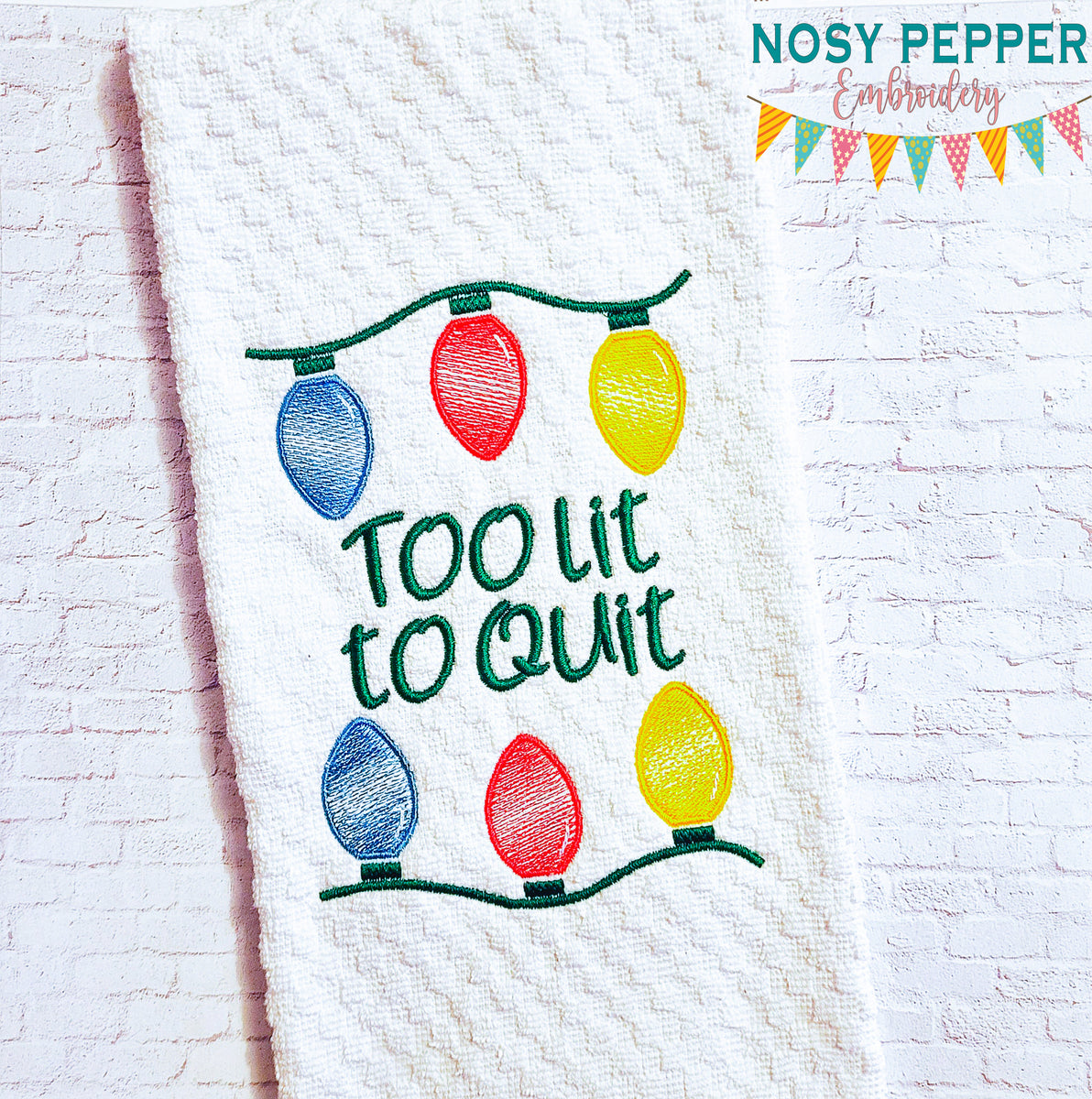 Too Lit To Quit machine embroidery design (4 sizes included) DIGITAL D ...