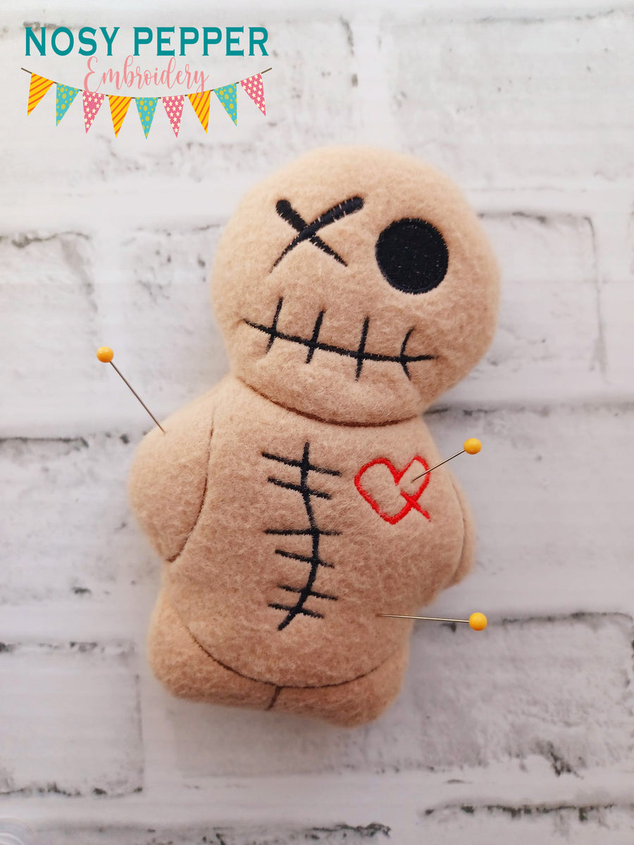 Voodoo Doll Stuffie (2 versions and 6 sizes included) ITH machine embr ...