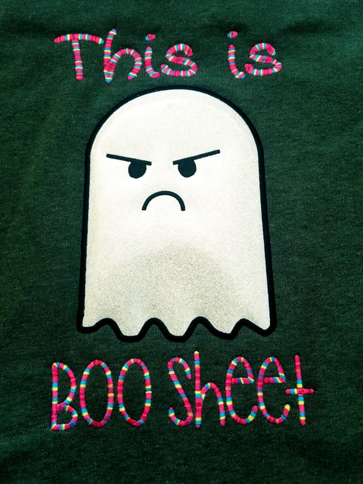 Boo Sheet Applique Machine Embroidery Design (5 sizes included) DIGITA ...
