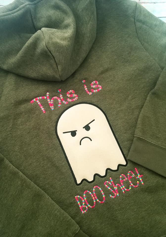 Boo Sheet Applique Machine Embroidery Design (5 sizes included) DIGITA ...