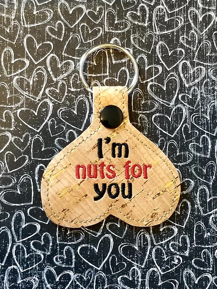 Nuts for you Snap tab single and multi files included machine embroide ...