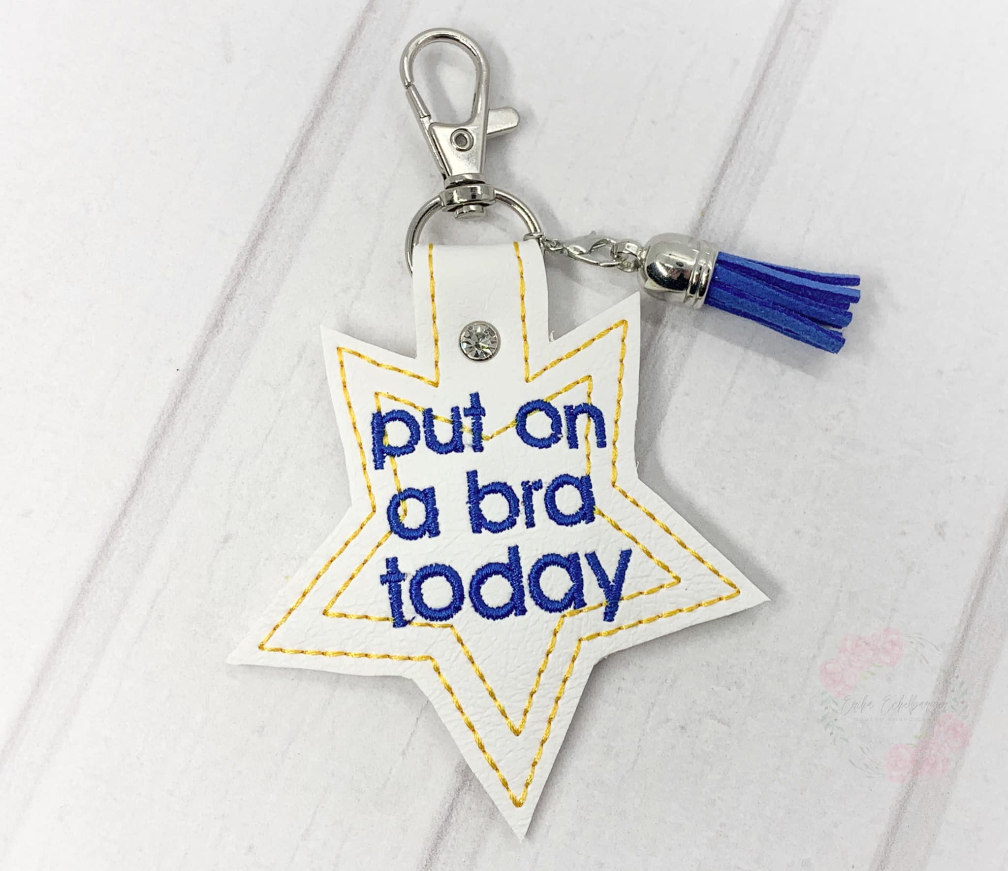 Put on a Bra Snap tab (single and multi files included)machine embroid ...