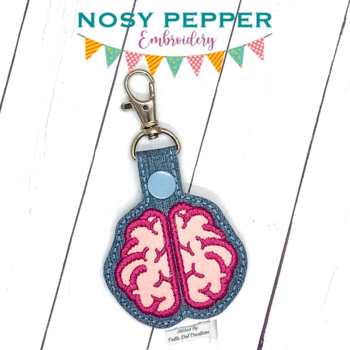 Brain snap tab (applique and sketch fill versions included) single and ...