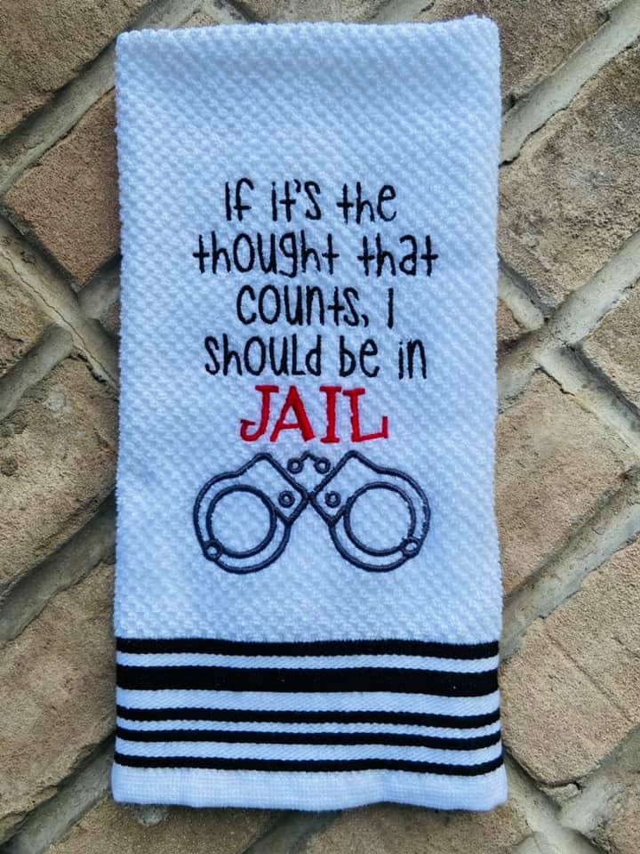 Jail machine embroidery design (4 sizes included) DIGITAL DOWNLOAD ...